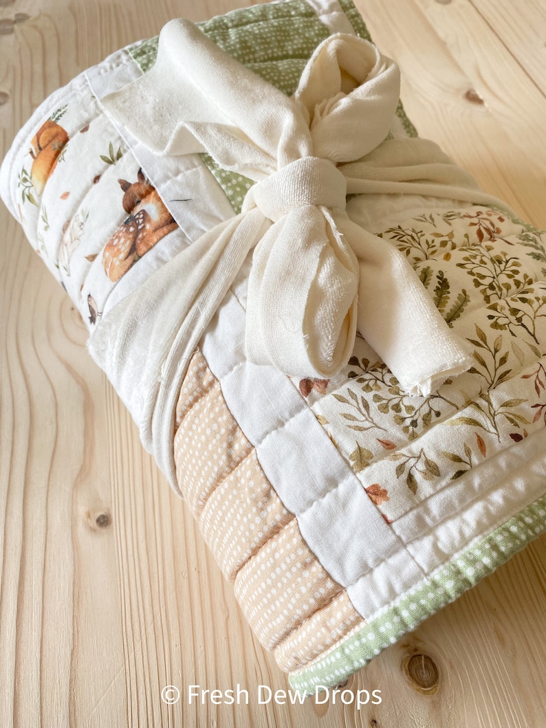 Baby Cuddles PRINTED PAPER Quilt Pattern: Little Fawn Baby 2 Sizes and ...