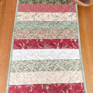 Digital PDF Pattern: Just Strips - Easy Precut Jelly Roll Strips Scrappy Table Runner Quilt ...