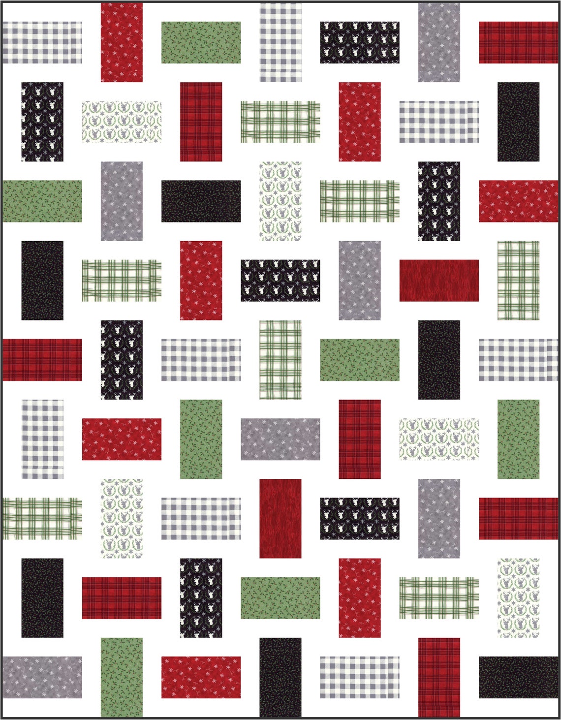 Digital PDF Pattern: Simply Done Quilt Pattern 5 Sizes-layer - Etsy UK