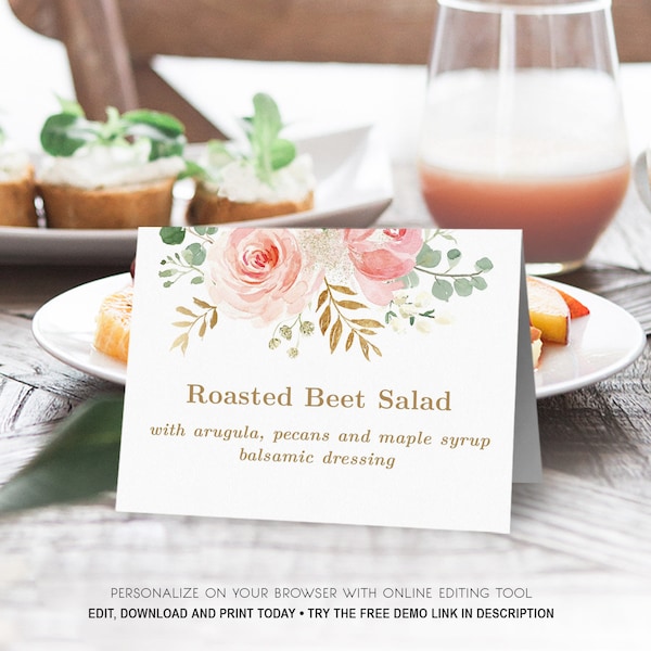 Buffet Menu Tags - Etsy