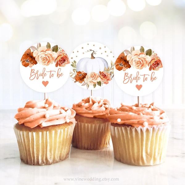 Fall Cupcake Toppers - Etsy