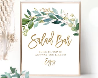 Salad Bar Sign - Etsy