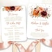 Bifold Wedding Program Template Editable Wedding Program - Etsy
