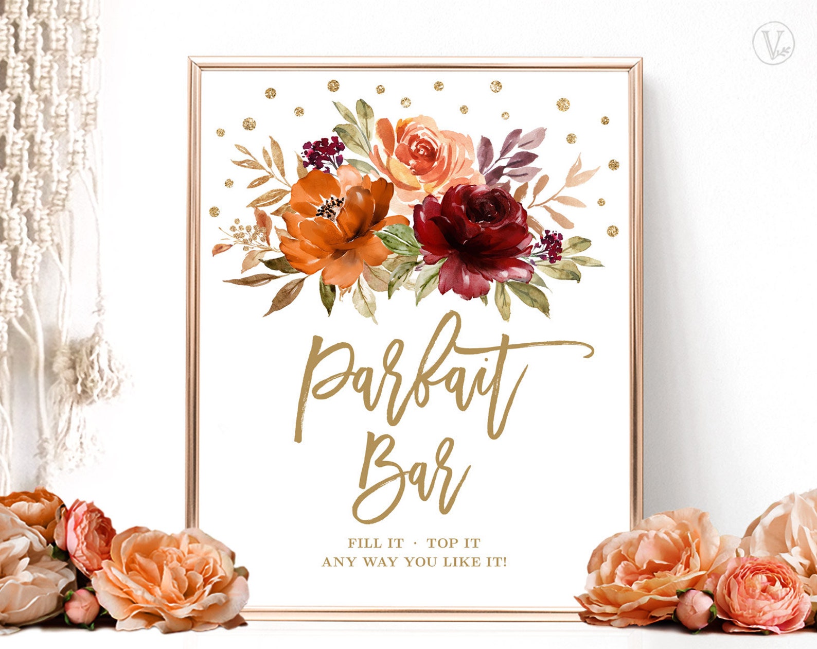 Parfait Bar Sign Printable Bridal Shower Sign DIY Parfait - Etsy