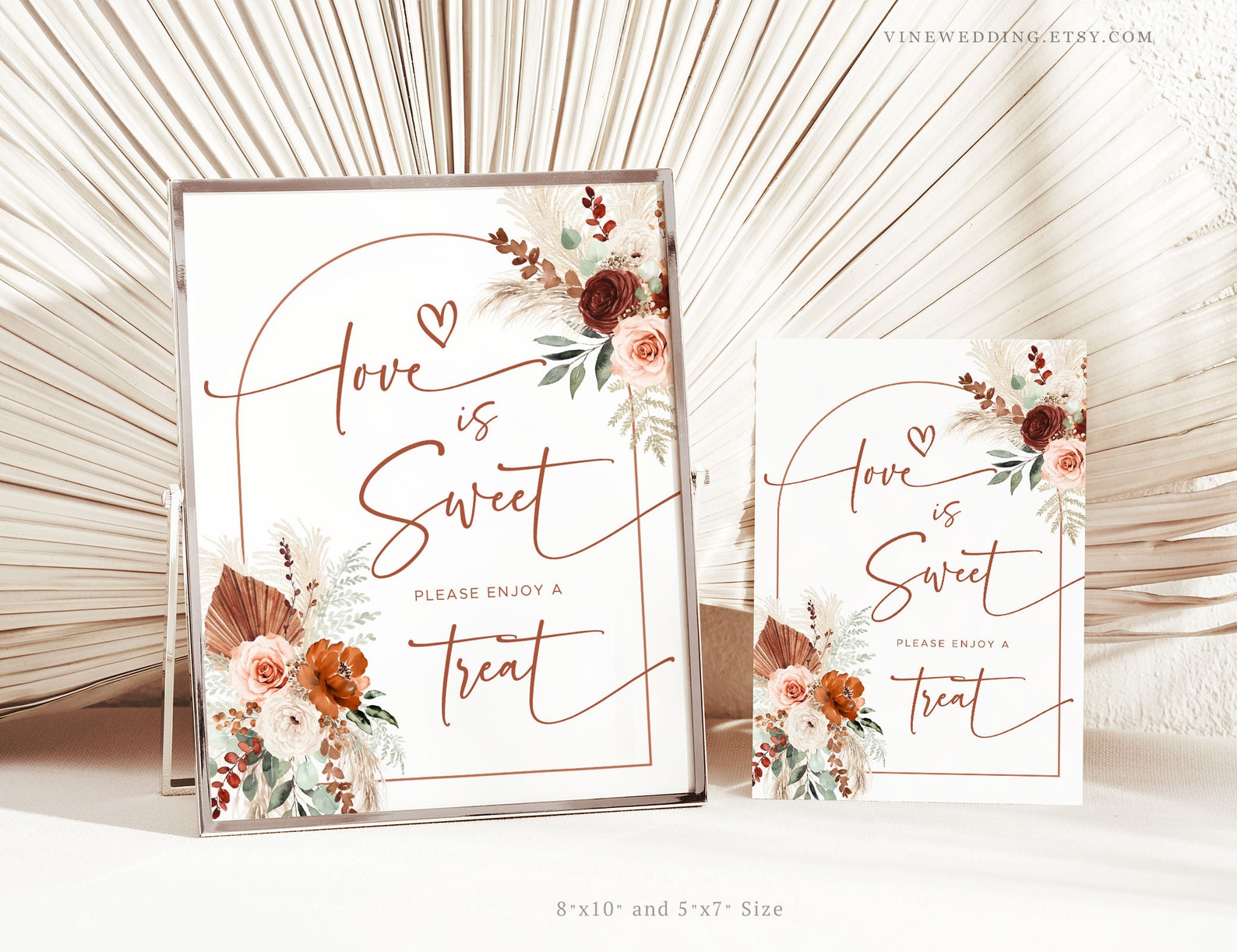 Love is Sweet, Please Enjoy a Treat Wedding Sign Template, Printable ...