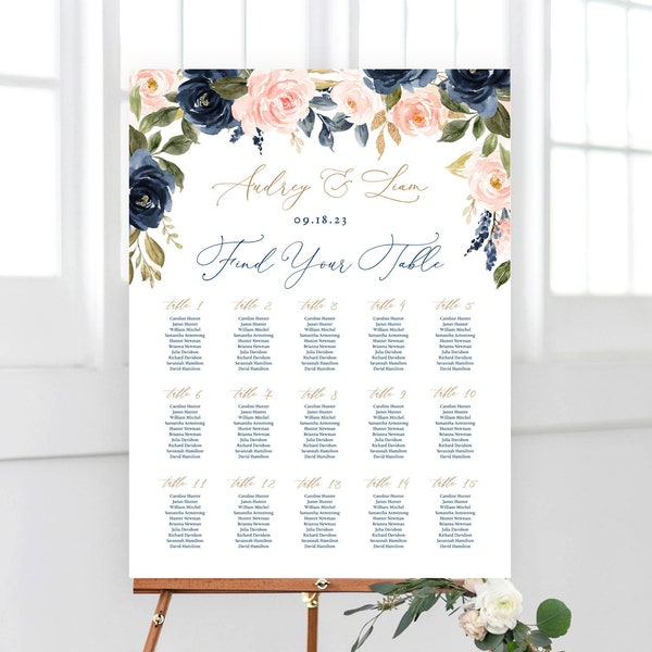 Navy and Blush - Etsy