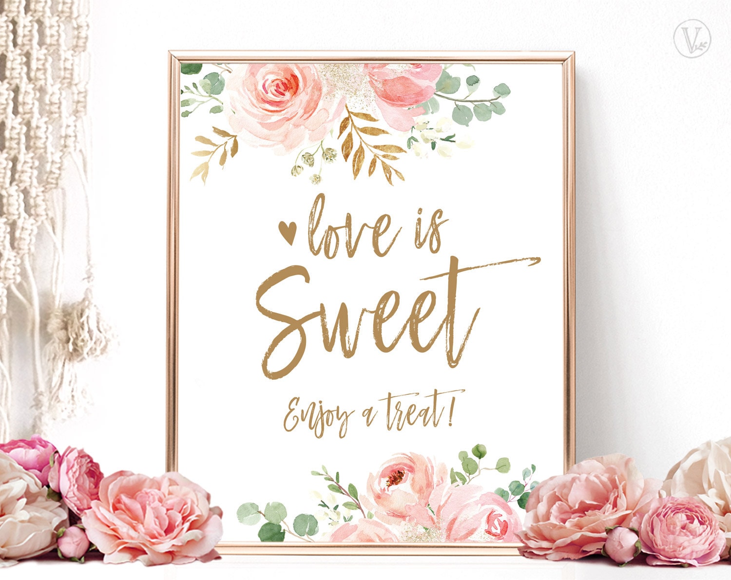 Love is Sweet Enjoy a Treat Sign Printable Desserts and - Etsy UK