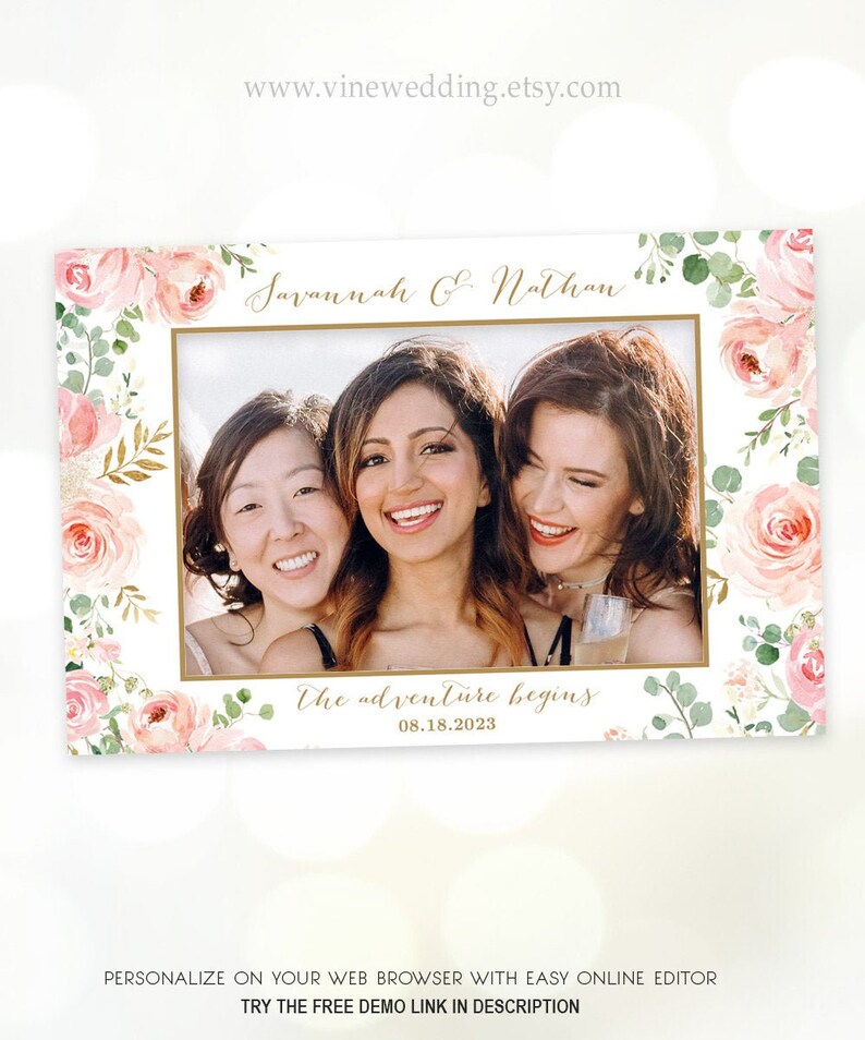 Wedding Photo Frame Prop Printable Wedding Photo Frame Prop - Etsy
