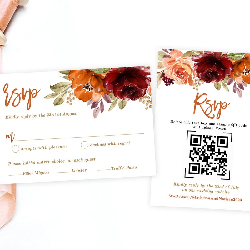 Rsvp Card Wedding - Etsy