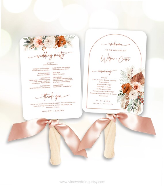 Etiable Fan Wedding Invitation Templates