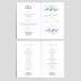 Dusty Blue Wedding Program Printable Bifold Wedding Programs - Etsy