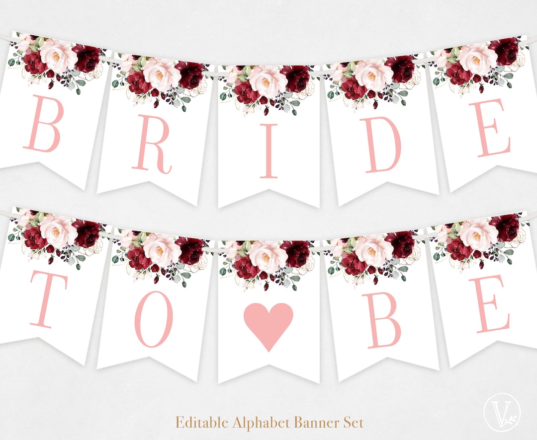 Editable Alphabet Banner Set Template, DIY Printable Alphabet Banners ...