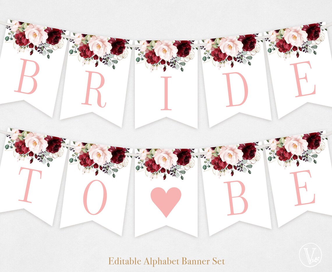 Editable Alphabet Banner Set Template, DIY Printable Alphabet Banners ...