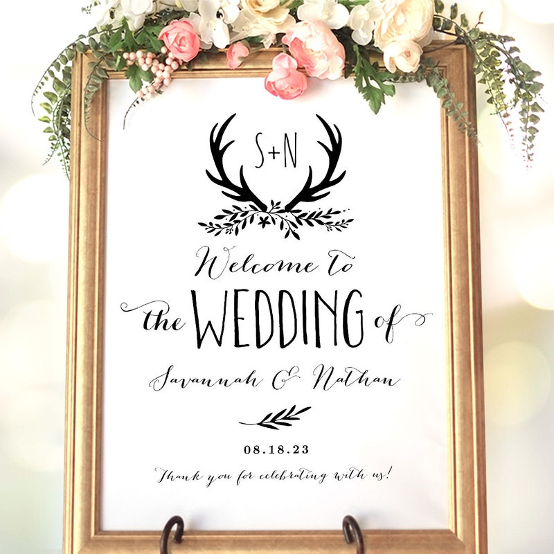 Antler Poster Printable - Etsy UK