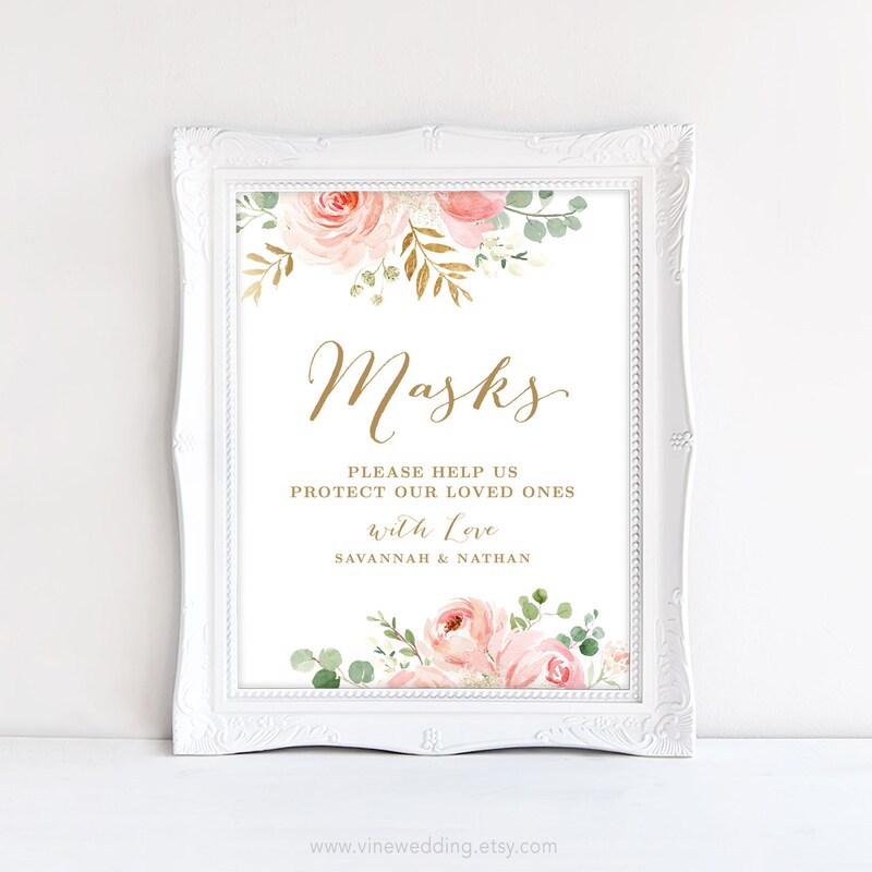 Wedding Mask Sign - Etsy