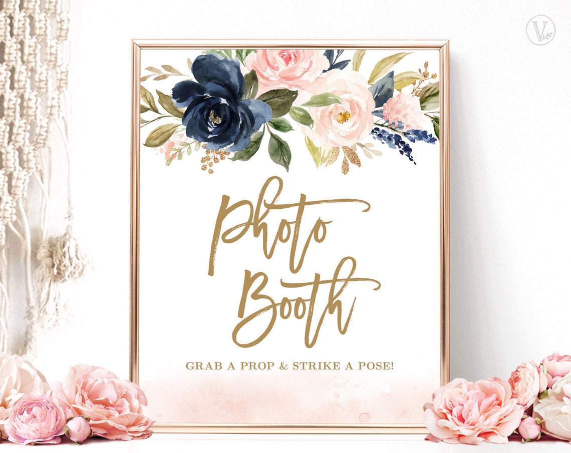 Photo Booth Sign Printable Photo Booth Sign Bridal Shower - Etsy
