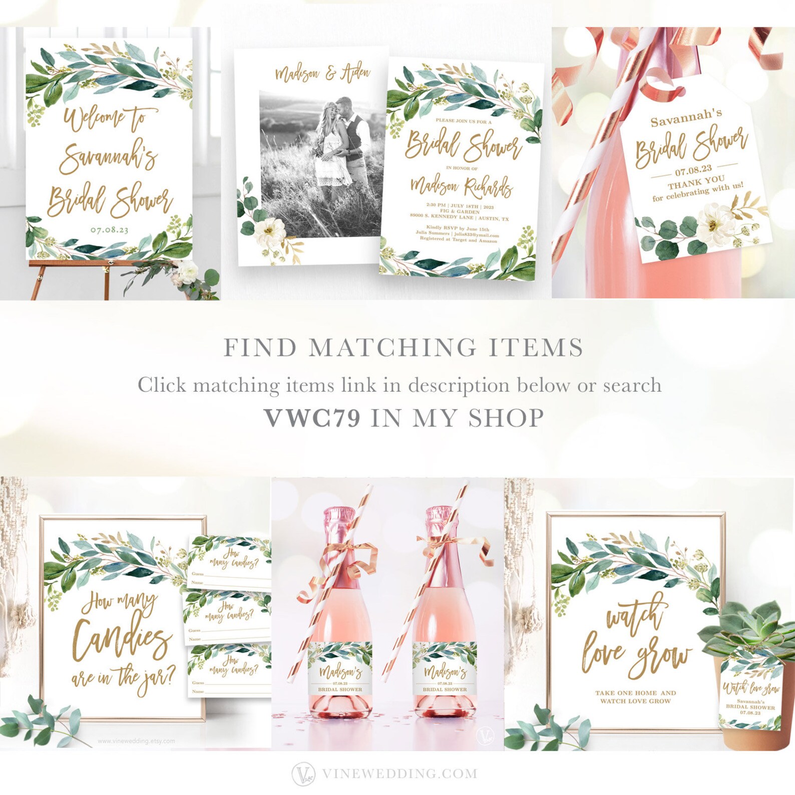Bridal Luncheon Invitation Template, Editable, Printable Bridal ...