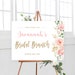 Blush Pink Floral Bridal Brunch Welcome Sign, Landscape, Printable ...