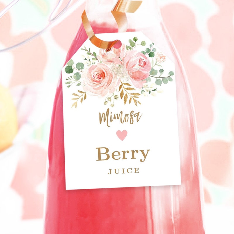 Mimosa Bar Labels - Etsy