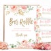 Bridal Shower Bar Raffle Sign and Raffle Tickets, Printable Bar Raffle ...