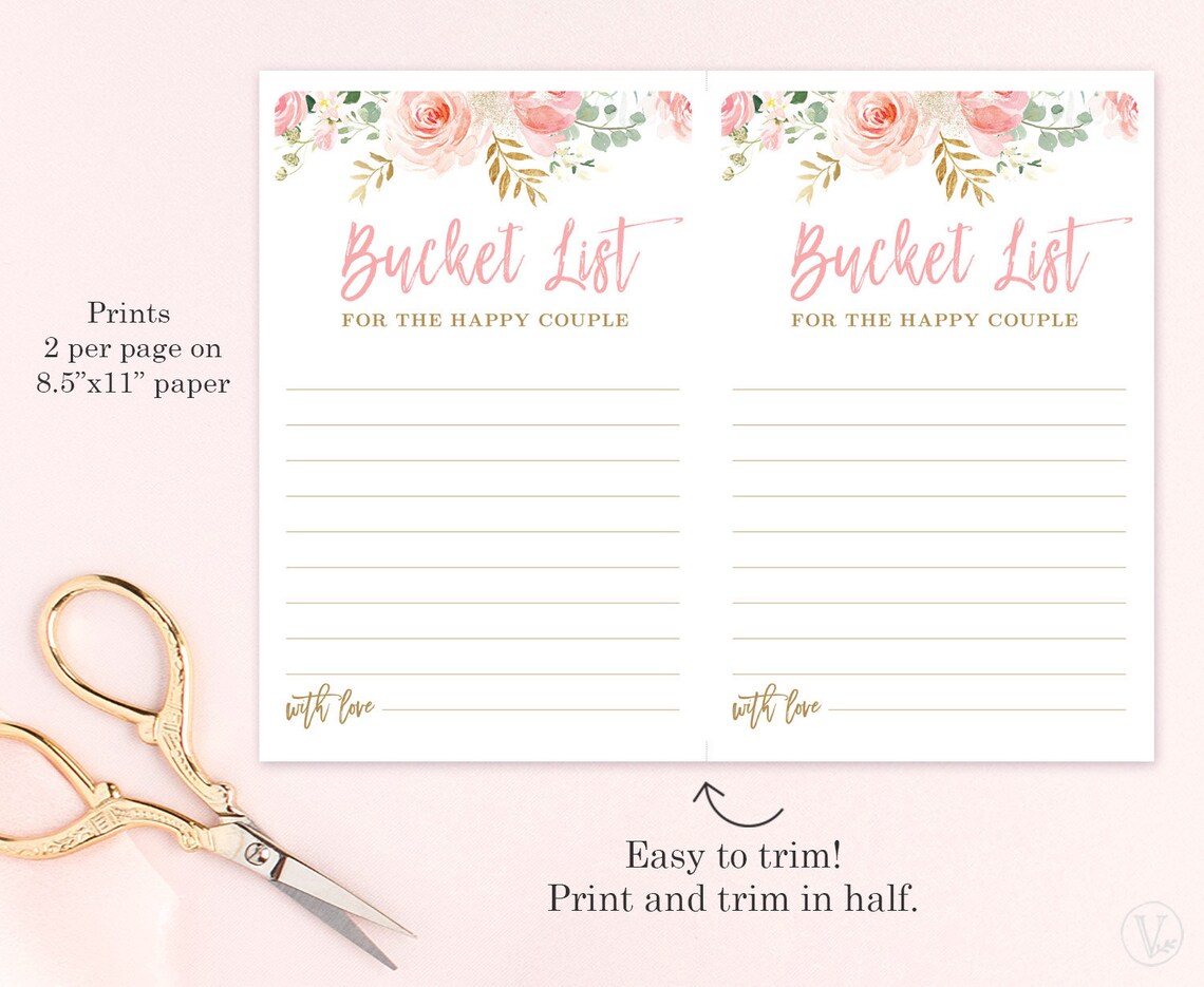 Bucket List Game Sign and Cards Printable Bucket List Sign - Etsy
