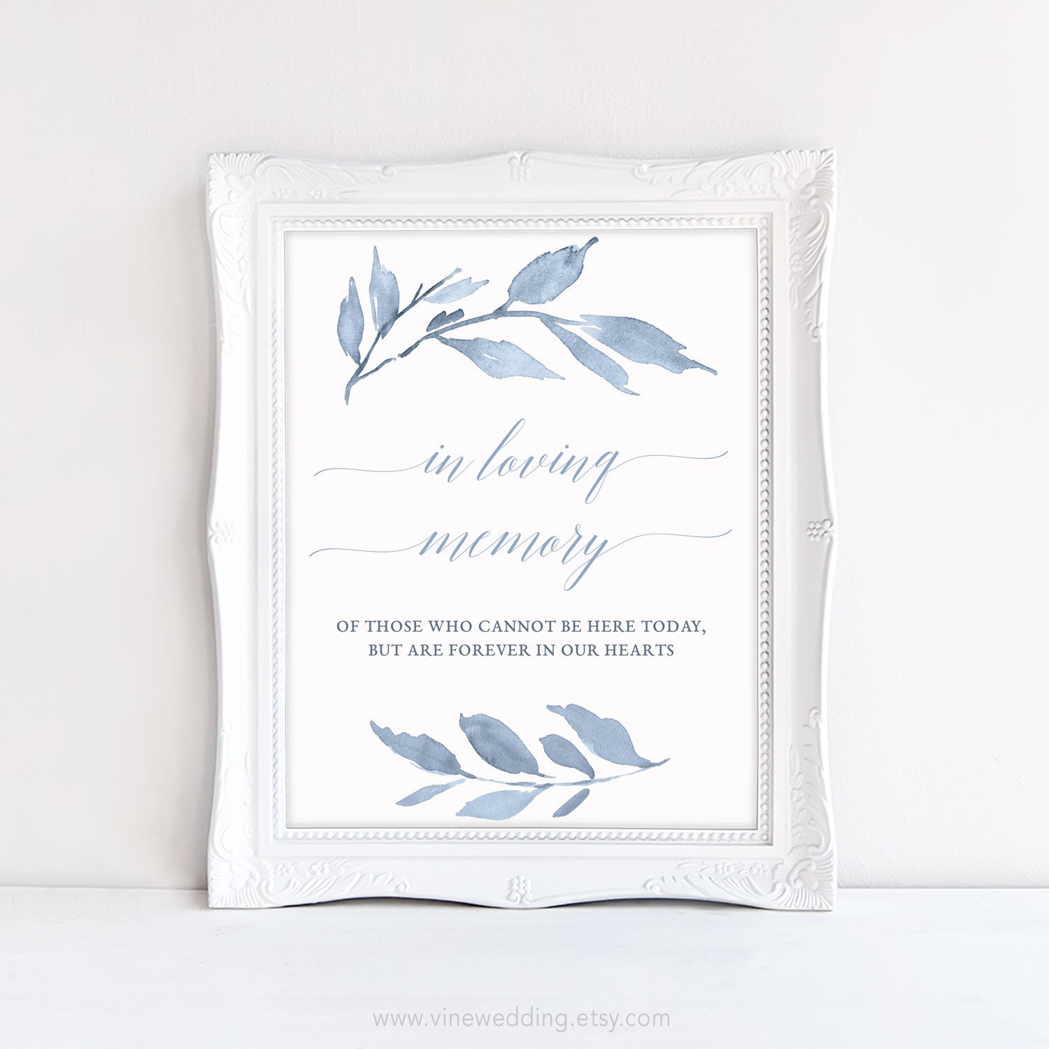 In Loving Memory Sign Printable In Loving Memory Sign | Etsy