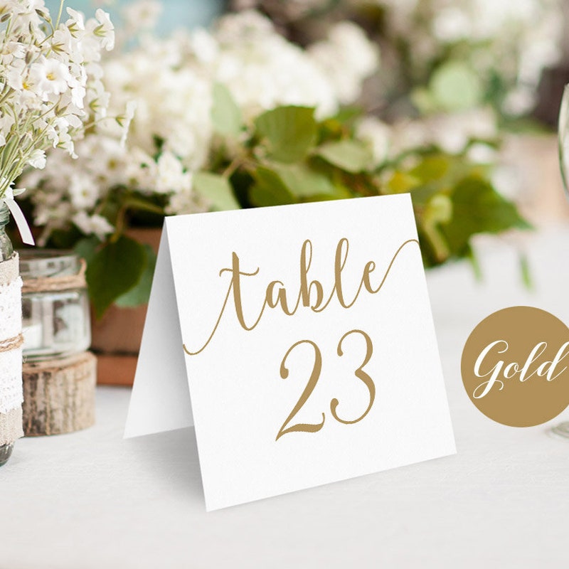 Table Number Tent - Etsy