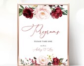 Programs Sign Printable Wedding Programs Sign Template 8x10 - Etsy