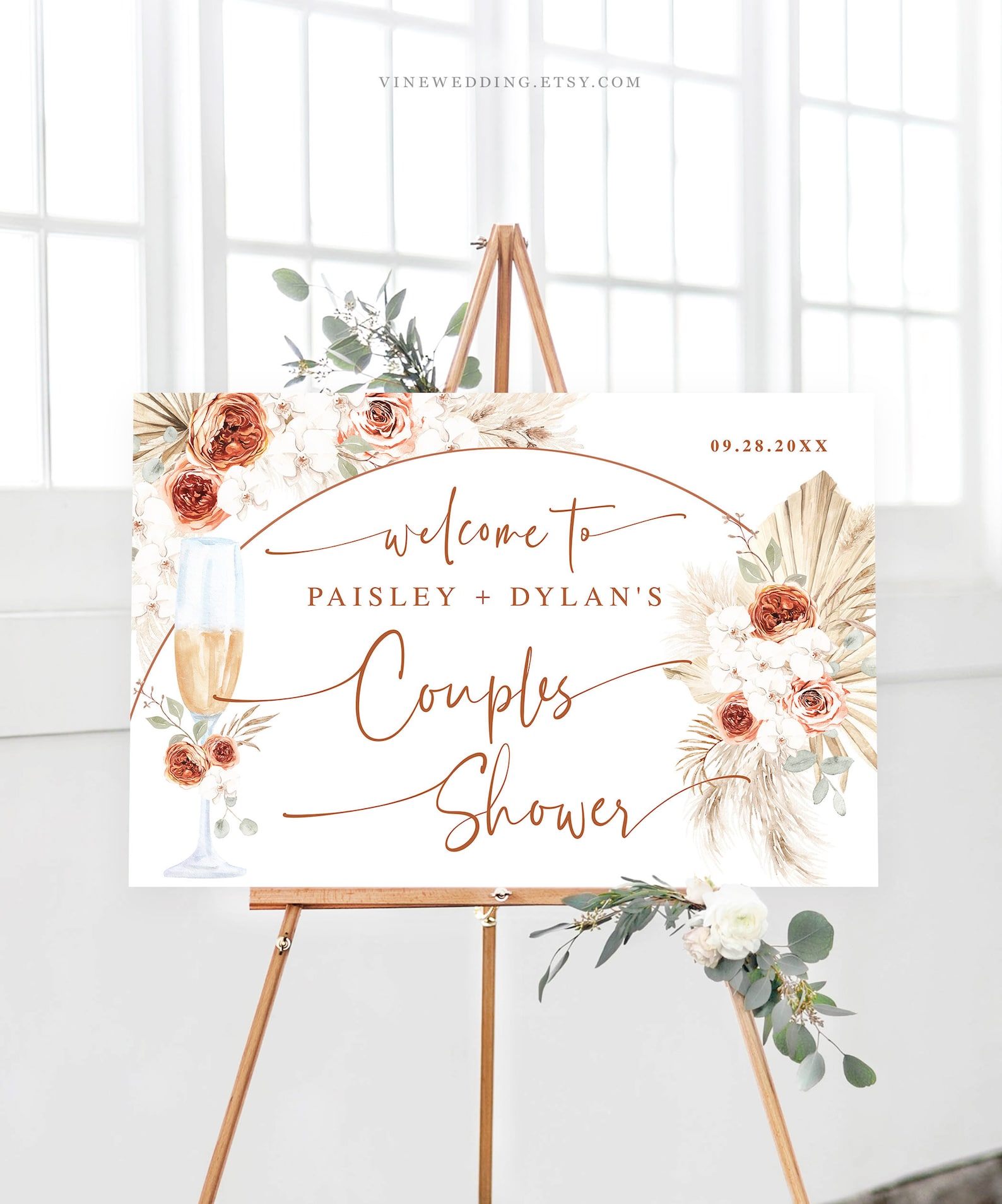 Couples Shower Welcome Sign Printable Couples Shower Sign - Etsy