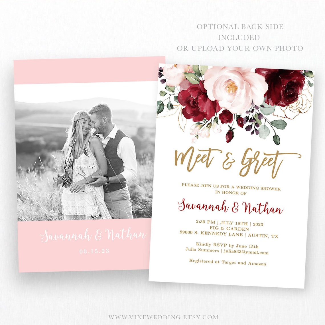 Meet & Greet Invitation Template Editable Printable Wedding - Etsy