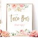 Blush Pink Floral Taco Bar Sign, Printable Taco Bar Sign, Bridal Shower ...