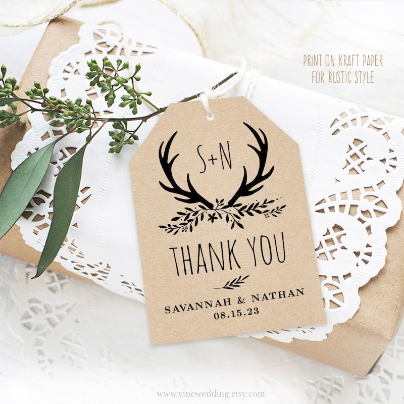 Rustic Wedding Tags - Etsy
