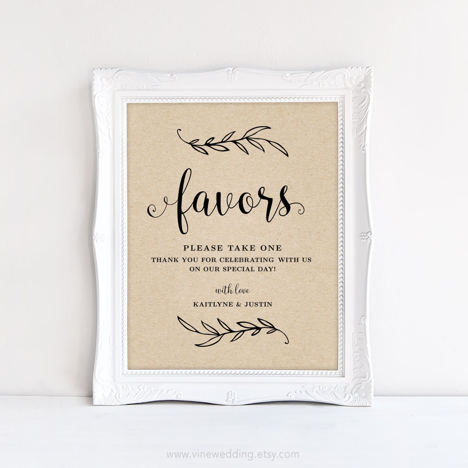 Printable Favors Sign Wedding Favors Sign Wedding Reception - Etsy