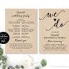 Dusty Blue Wedding Program, Printable Bifold Wedding Programs Template ...