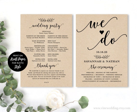 Diy Printable Wedding Programs Templates Elegant Wedding Program Fan