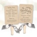 Printable Wedding Program Template, Rustic Wedding Fan Program ...