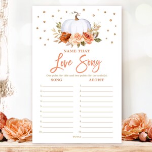 Bridal Shower Game Name That Love Song Printable Bridal - Etsy