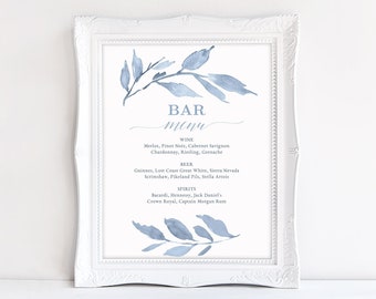 Dusty Blue Bar Sign - Etsy