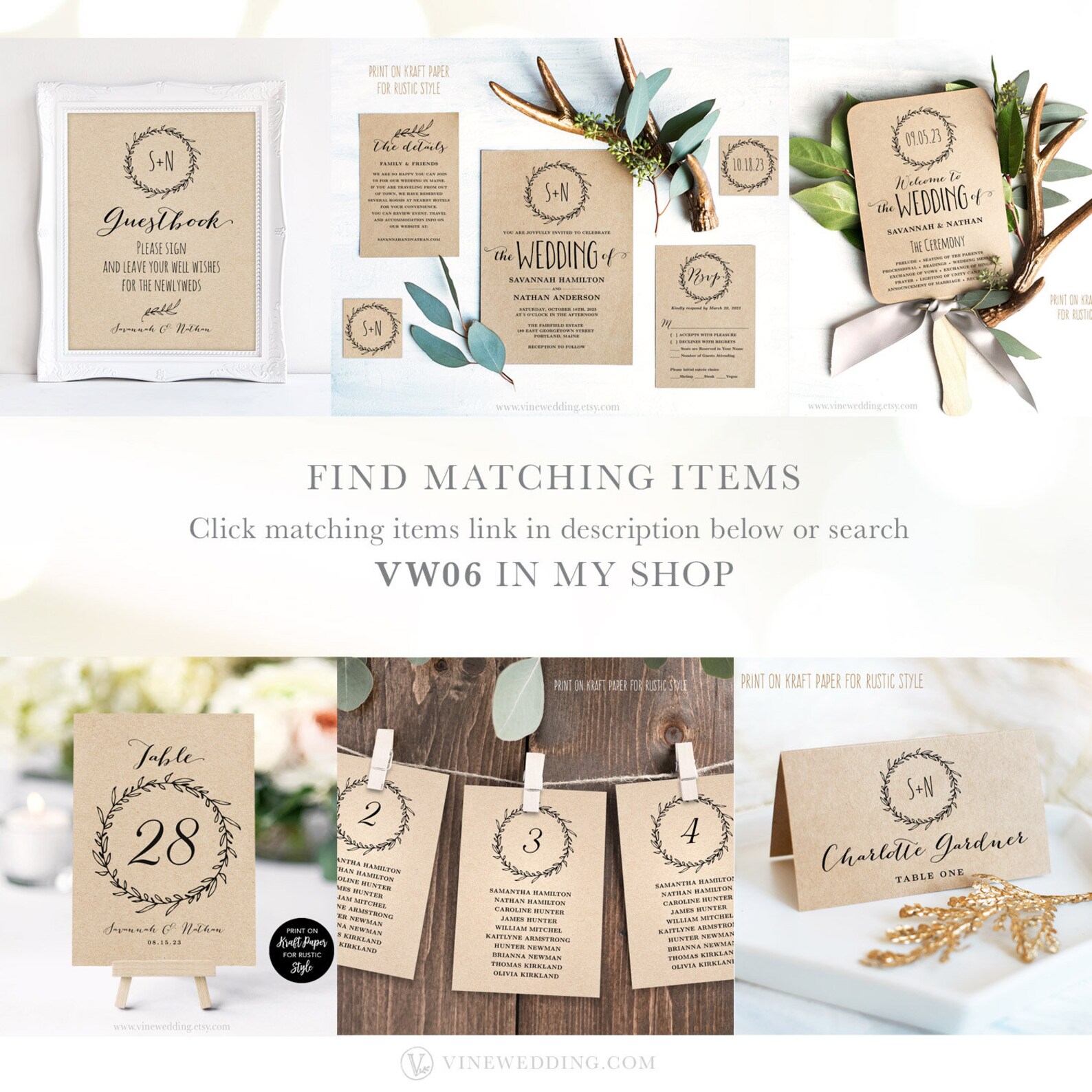 Printable Wedding Programs DIY Wedding Programs Simple - Etsy