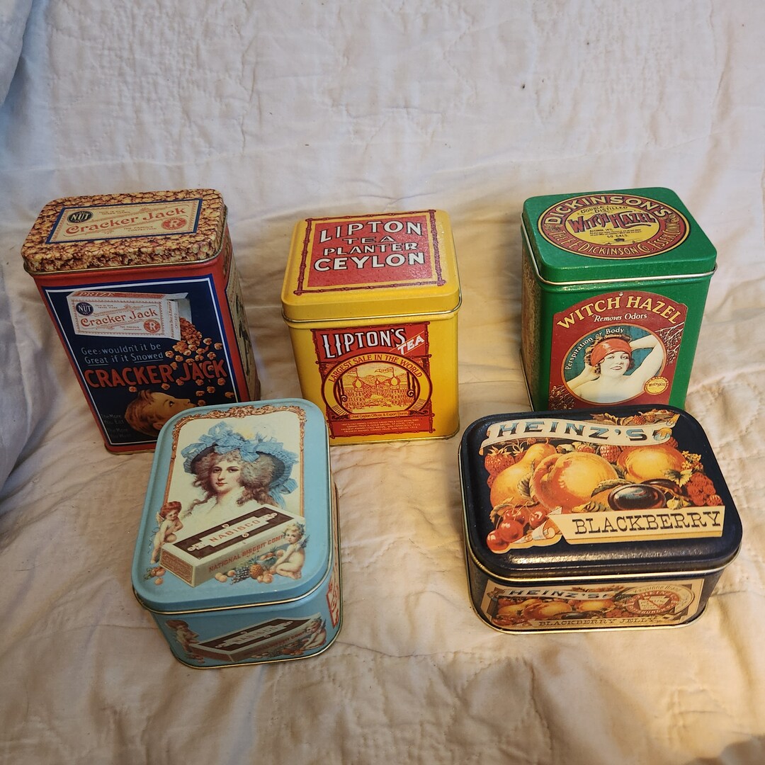 Vintage Reproduction Avertising Tins Set of 5. No International ...