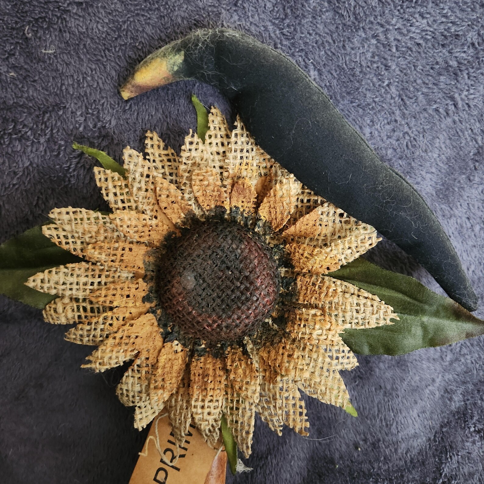 Primitive Sunflower Crow Shelf Sitter. No International Shipping. - Etsy