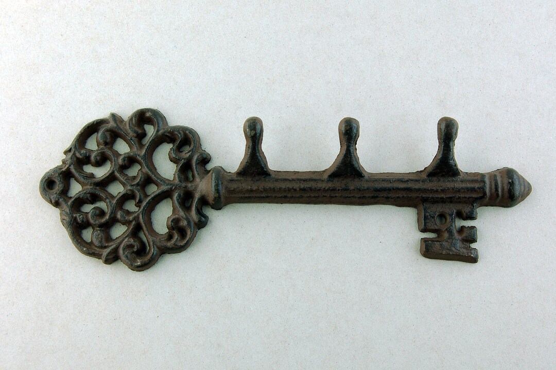 Wall Hanger for Keys, Ornate Cast Iron Design, Metal Alloy, Key Holder ...