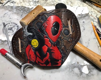 Custom Leather Double Holster 1911 Punisher Skull | Etsy