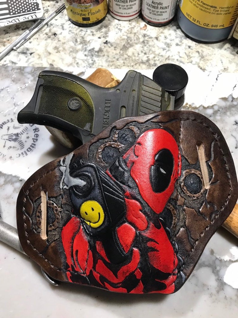 Custom Leather Deadpool Holster | Etsy