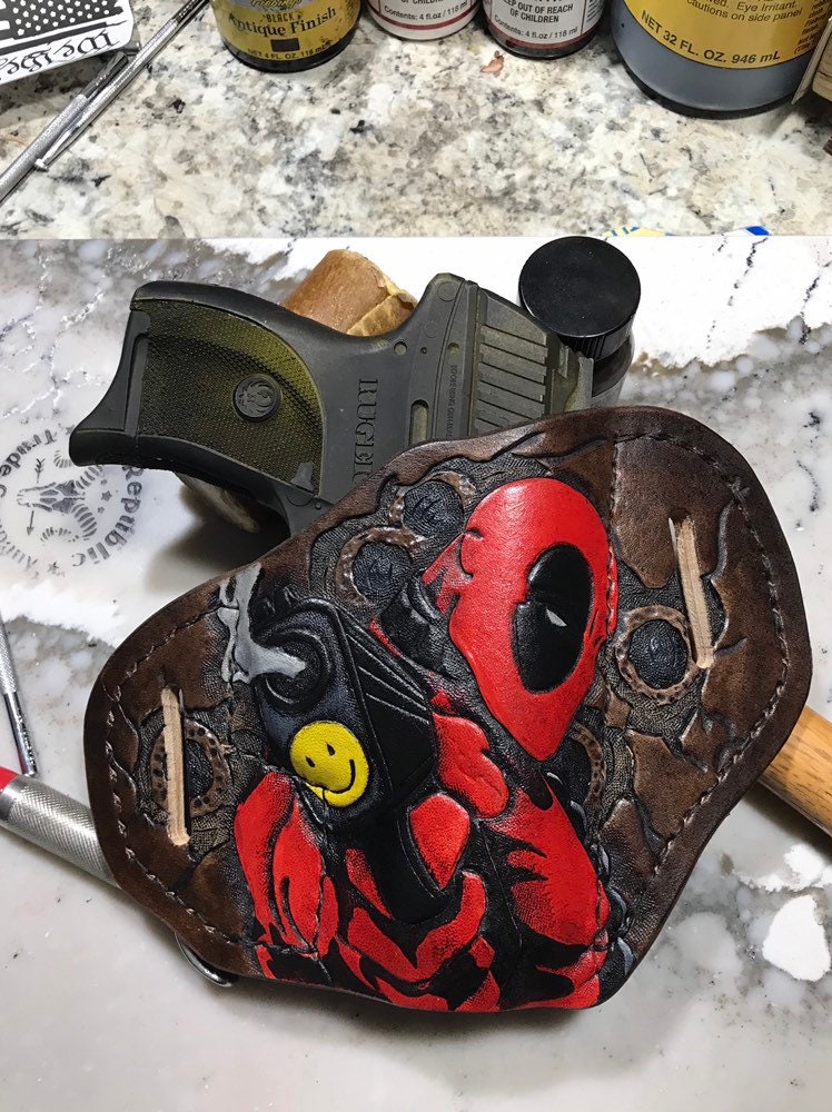 Custom Leather DeadPool Holster | Etsy