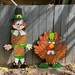 Thanksgiving Turkey and Pilgrim - Etsy