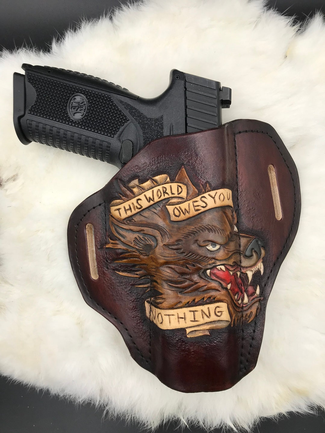Hand Tooled Leather Gun Holsters, Custom Orders, Kimber, Smith and ...