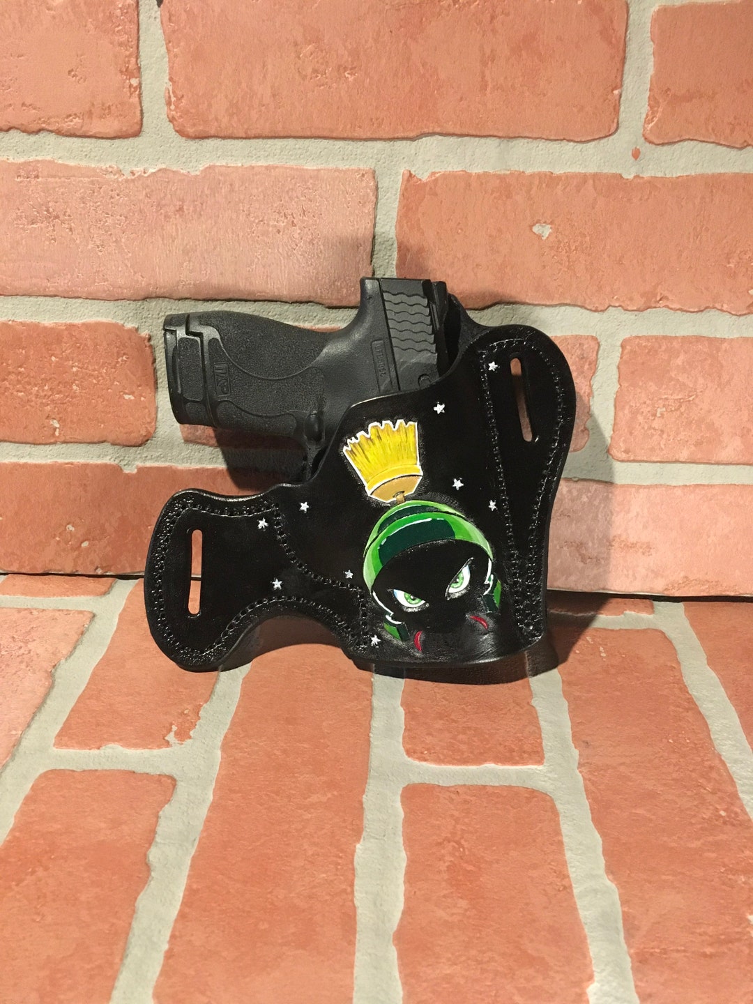 Alien Holster Hand Tooled Leather Holster. 1911, Ruger, Kimber, Glock ...