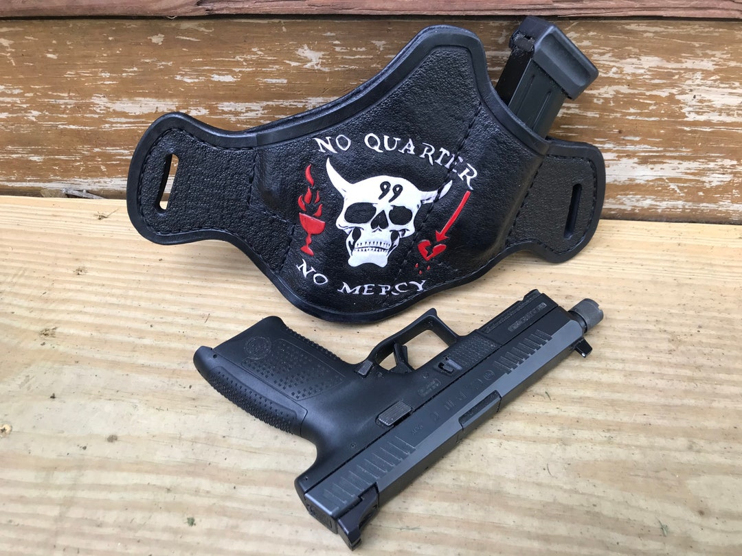 No Mercy Skull Custom Holster 1911 Glock Smith and Wesson - Etsy