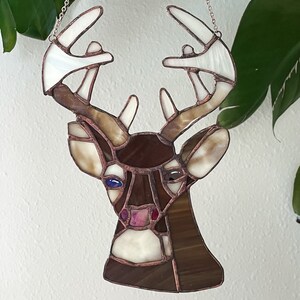 Deer Buck Stained Glass Suncatcher - Etsy